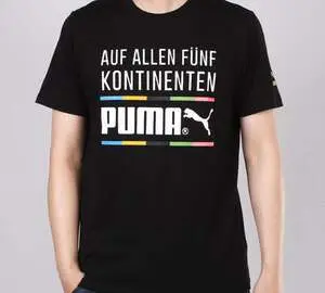 PUMA Alphabet Round Neck Short Sleeve