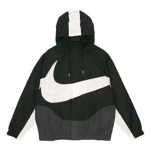 Nike Swoosh Hooded Woven Jacket - Black