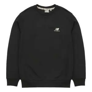 NEW BALANCE Crewneck Long Sleeve Pullover - Black