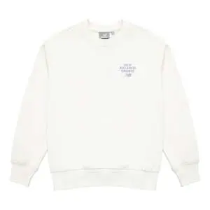 NEW BALANCE Logo Print Pullover - White/purple