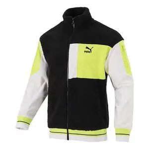 PUMA Retro Sherpa Colorblock Jacket - Black