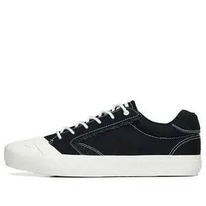 ANTA Life Series Canvas Low Top Sneakers - Black/white