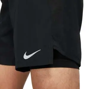 Nike Solid Color Logo Casual Running Sports Black Shorts