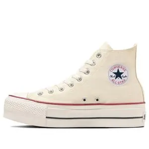 CONVERSE Chuck Taylor All Star Lifted High Top Sneakers - Ivory/red/black