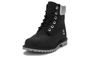 Timberland 6 Inch Heritage Cupsole Waterproof Boots - Black/grey/silver