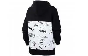 PUMA Classics Aop Logo Printing Drawstring Hoodie