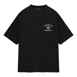 Fear Of God Ss25 T-shirt 'college Print - Black