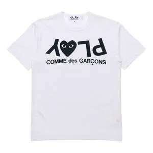 Play Comme Des Garcon Inverted Text T-shirt