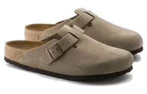 BIRKENSTOCK Boston Soft Footbed Clogs - Tan