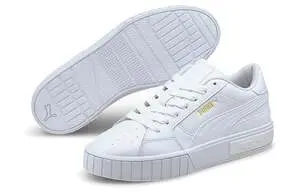 PUMA Cali Star Platform Sneakers - White/gold