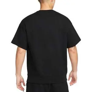 Nike Solo Swoosh Short Sleeve French Terry Top Asia Sizing 'black - Black/multi-color