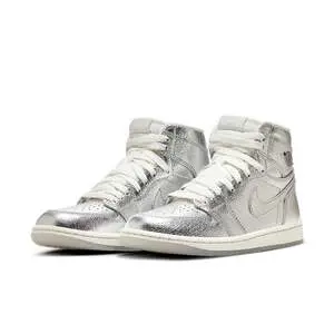 JORDAN 1 Retro High Og Metallic Sneakers - Silver/white