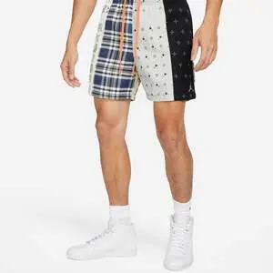 JORDAN Ss22 Patchwork Plaid Casual Sports Shorts - Default Color
