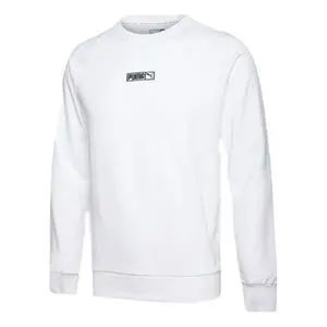 PUMA Sports Round Neck Pullover - White