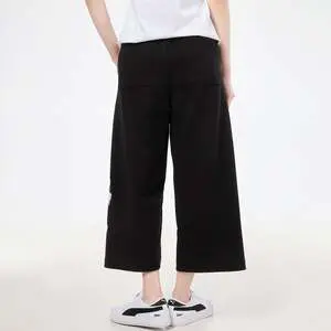 PUMA Logo Printed Knit Casual Cropped Pants