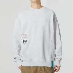 PUMA Team Badge Crew Sweater - Grey