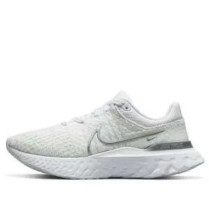 Nike React Infinity Run Flyknit 3 Athletic Sneakers - White/gray