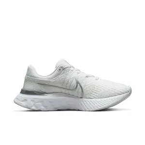 Nike React Infinity Run Flyknit 3 Athletic Sneakers - White/gray