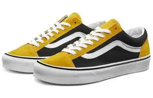 VANS Style 36 Vintage Suede Sneakers - Black/yellow