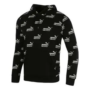 PUMA All-over Logo Print Hooded Sweater - Default Color