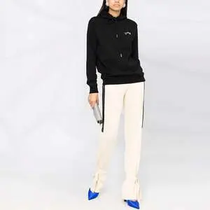Off-White Flower Embroidered Arrow Hoodie