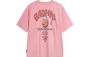 LI-NING Badfive Graphic T-shirt 'pink