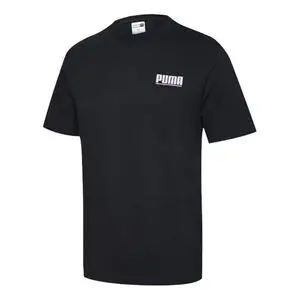 PUMA Round Neck Short Sleeve - Black