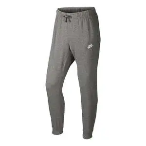Nike Solid Color Brand Logo Alphabet Printing Lacing Knit Casual Pants/trousers Gray - Default Colorway