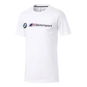 PUMA Bmw Motorsport Racing Series Casual Sports Round Neck Short Sleeve - White