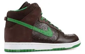 Nike Dunk High 'stussy World Tour London' Sneakers - Brown/green