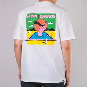 PUMA Printing Round Neck Short Sleeve