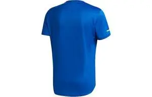 Adidas Logo Printed Short Sleeve Running T-shirt - Blue