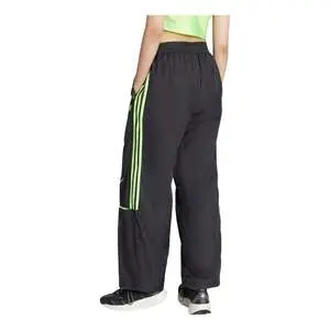 Adidas Teamgeist Oversized Track Pants - Black/signal Green