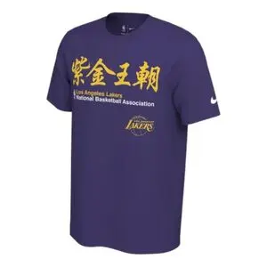Nike Los Angeles Lakers Basketball Short Sleeve Shirt - Multi-color