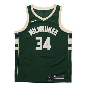 Nike Milwaukee Bucks Giannis Antetokounmpo #34 Basketball Jersey - Green