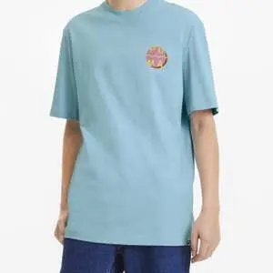 PUMA Downtown Graphic Printed Short Sleeve Tee Blue