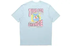 PUMA Downtown Graphic Printed Short Sleeve Tee Blue - Sky Blue