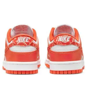 Nike Dunk Low "orange Paisley" Sneakers - Orange/white
