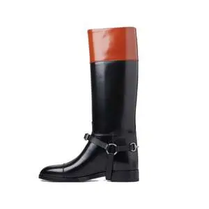 Gucci Knee-high Boot With Harness Detail - Black/brown