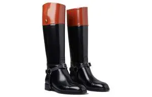 Gucci Knee-high Boot With Harness Detail - Black/brown