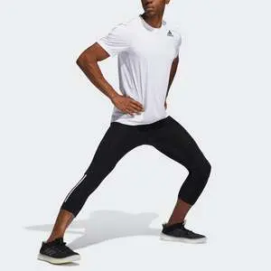 Adidas Training Sports Elastic Short Sleeve T-shirt - White