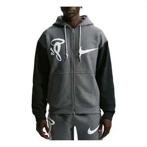 Nike Solo Swoosh X Syna Fleece Full-zip Hoodie - Grey
