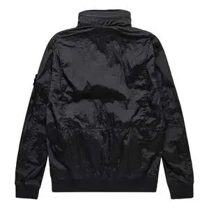 Stone Island Compass Patch Long-sleeve Bomber Jacket - Black