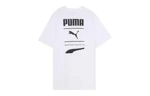PUMA Recheck Pack Graphic Tee Logo Printing Short Sleeve