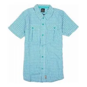 JORDAN Hip Check Woven Short Sleeve Shirt 'sky - Blue