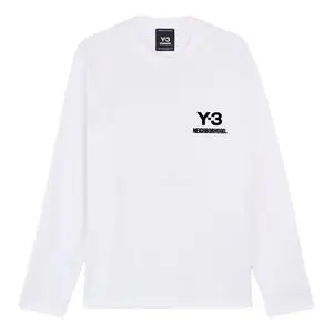 Adidas Y-3 Nbhd Logo Long Sleeve T-shirt - Core White