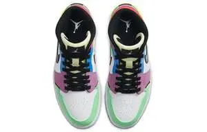 JORDAN 1 Mid Se "lightbulb" Sneakers - White/multi-color