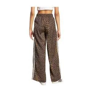 Adidas Wide Leg Satin Pants With Animal Print - Multicolor/bronze Strata