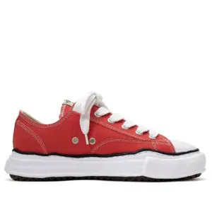Mihara Yasuhiro Peterson Canvas Low Top Sneakers - Orange/white