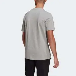 Adidas Casual Sports Camouflage Alphabet Logo Printing Short Sleeve Gray - Grey